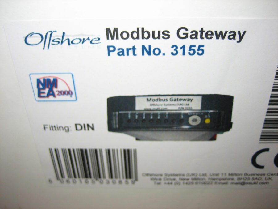 Oceanic Systems / Offshore Dynamics 3155 NMEA2000 Modbus Gateway DIN ...
