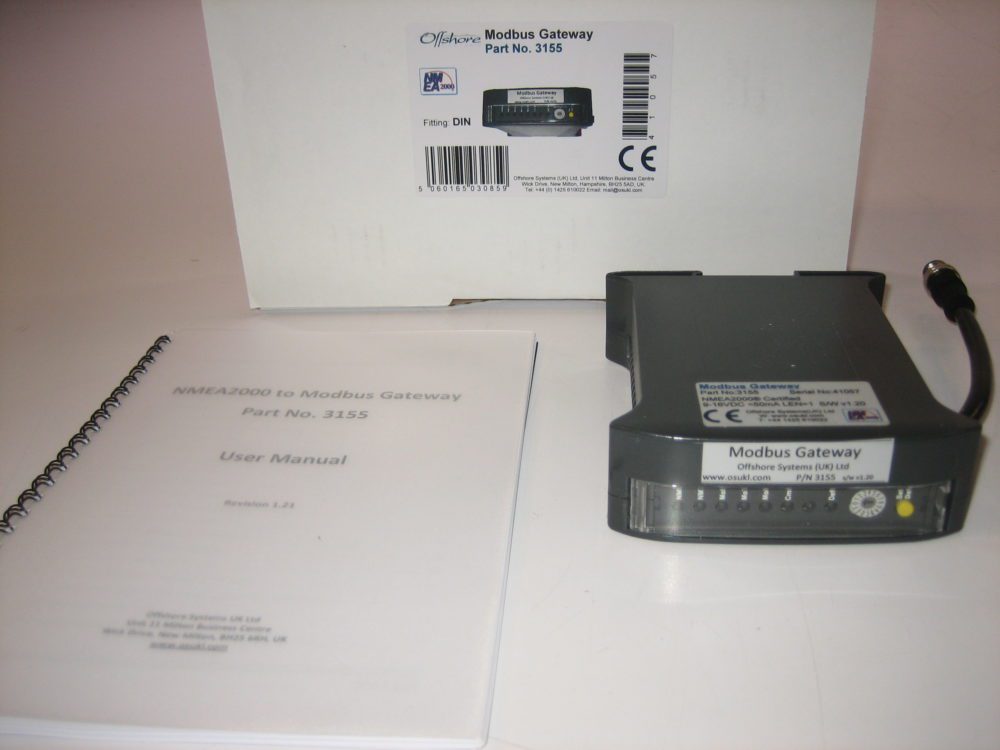 Oceanic Systems / Offshore Dynamics 3155 NMEA2000 Modbus Gateway DIN ...