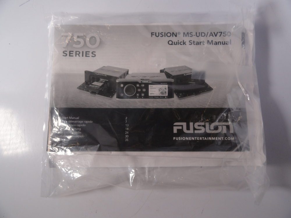 Fusion MS-UD/AV750 Series Quick Start Manual - Max Marine Electronics