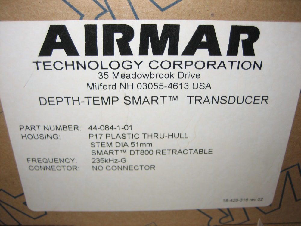Airmar *NEW* DT800 NMEA 0183 Smart Transducer Depth Temp 44-084-1-01 ...
