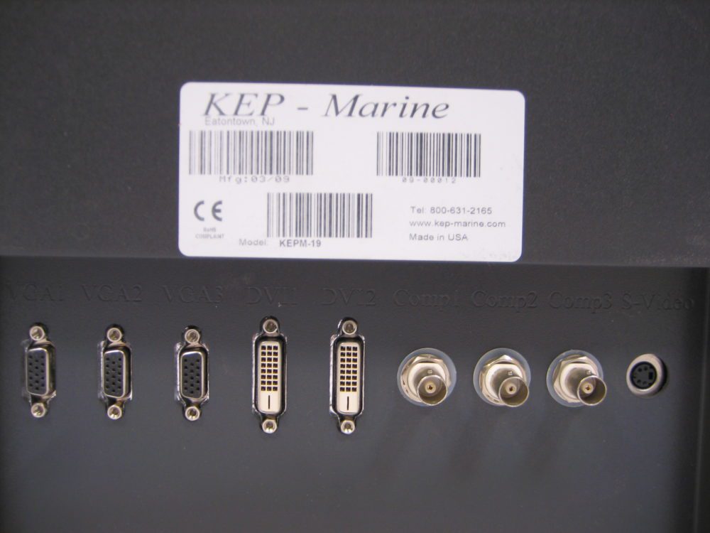KEP Marine KEPM-19 19" Sunlight Viewable Marine Monitor-Tested Good ...