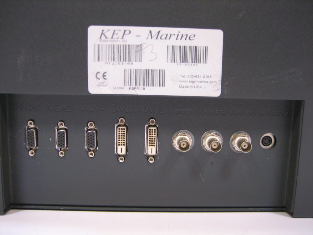 KEP Marine KEPM-19 19" Sunlight Viewable Marine Monitor Tested Good ...