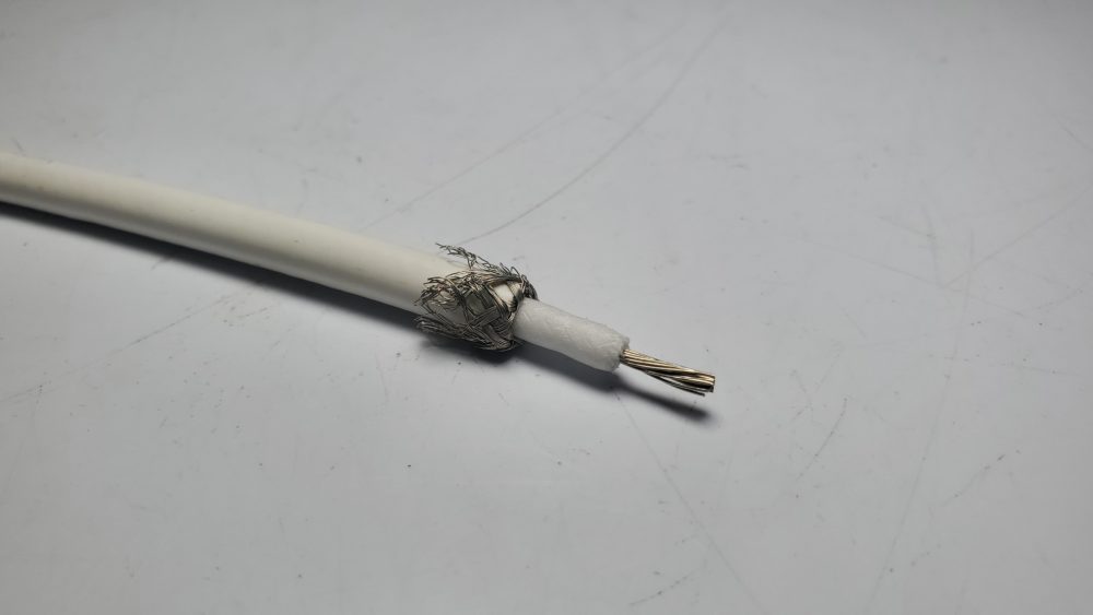 RG8X Mini 8 Marine Grade Tinned Copper Core Coax Cable - White - 350 ...