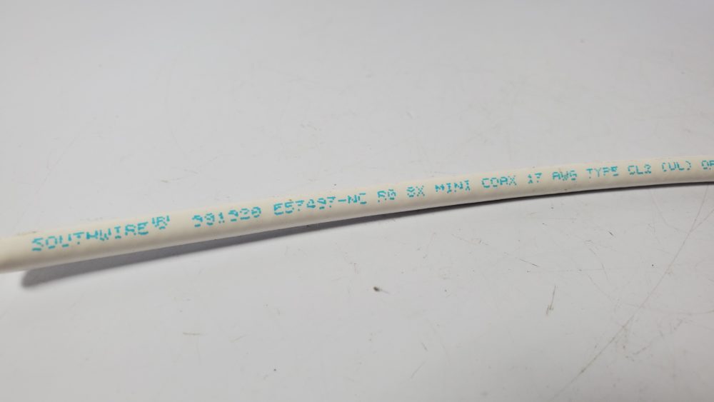 RG8X Mini 8 Marine Grade Tinned Copper Core Coax Cable - White - 350 ...