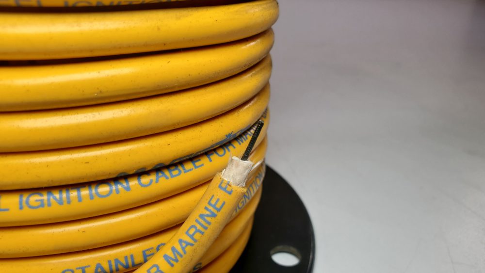 7mm Solid Stainless Steel Core Marine Grade Ignition Wire Spool ...