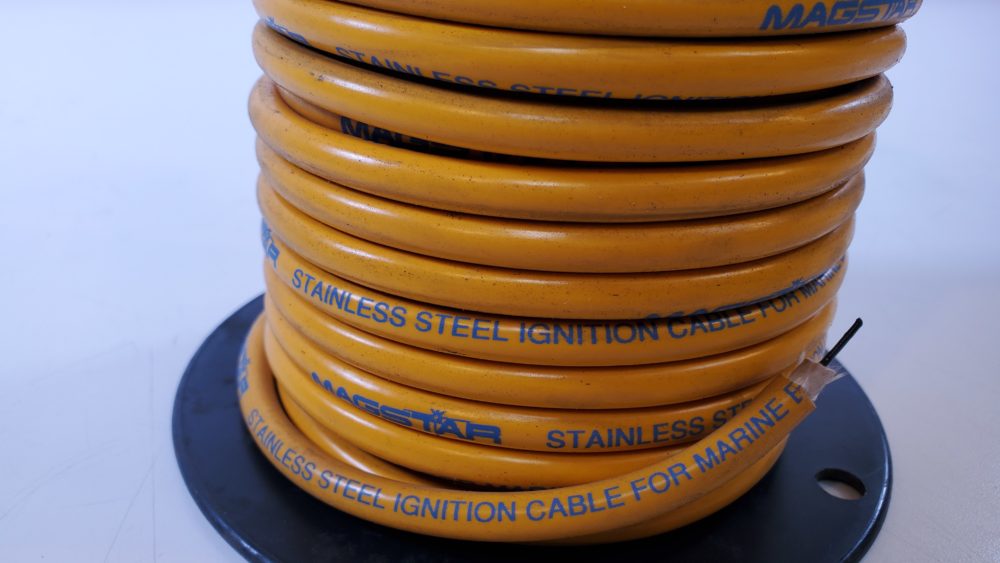 7mm Solid Stainless Steel Core Marine Grade Ignition Wire Spool ...