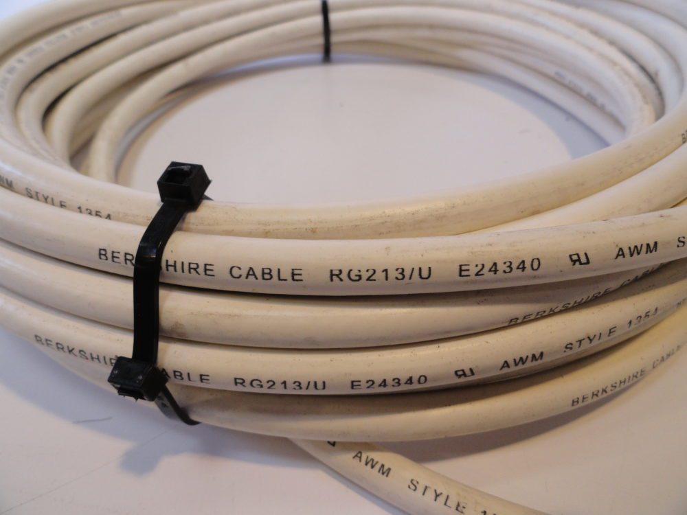 Berkshire E24340 RG213/U Coax Cable - White - 50 Feet (50ft. 50') - Max ...