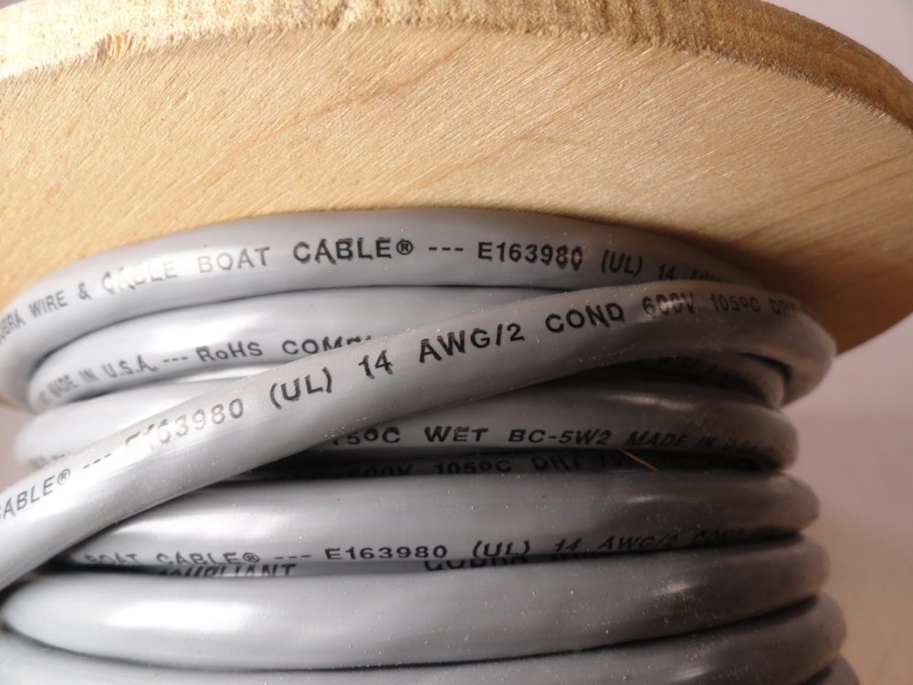 Cobra 14 2 Cond 14/2 14 AWG Duplex Tinned Copper Wire Boat Cable UL ...