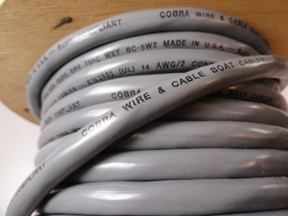 Cobra 14 2 Cond 14/2 14 AWG Duplex Tinned Copper Wire Boat Cable UL ...