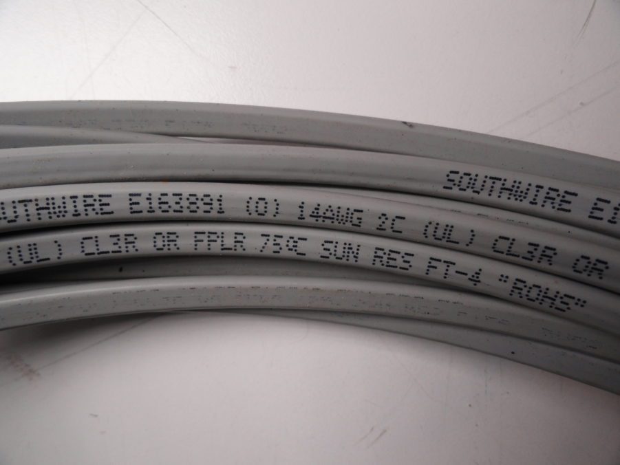 28 Feet (28ft) 14AWG-2C 14/2 Duplex 14 AWG Tinned Copper Wire Marine ...