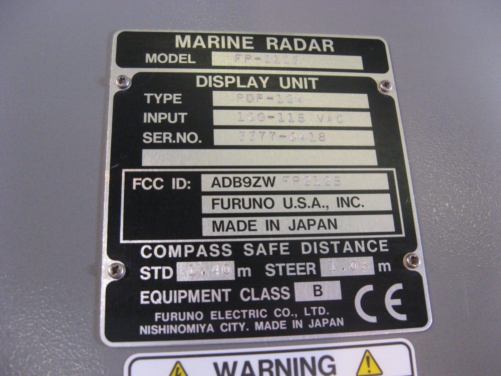 Furuno RDP-124 FR2115 FR2125 FR-2115 FR-2125 CRT Display Tested working ...