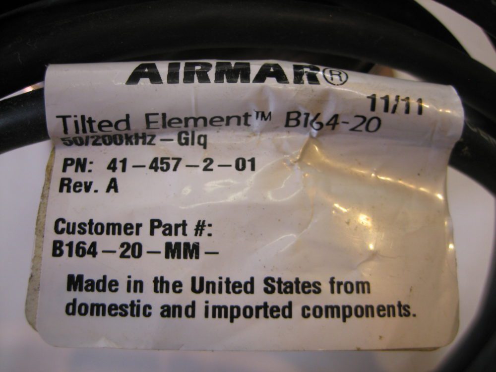 Airmar Garmin B164-20-8G Bronze 8 Pin Blue Transducer TESTED - Fits GSD ...