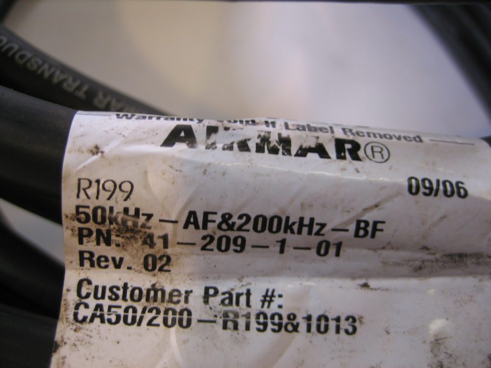 Airmar CA50/200-R199 2kw 50/200 Dual Line Non-Diplexed In-Hull ...