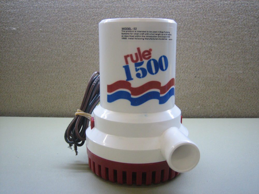 Rule Model 02 1500GPH Marine Bilge Pump for Boat *12v-13.6V* 1.125 ...