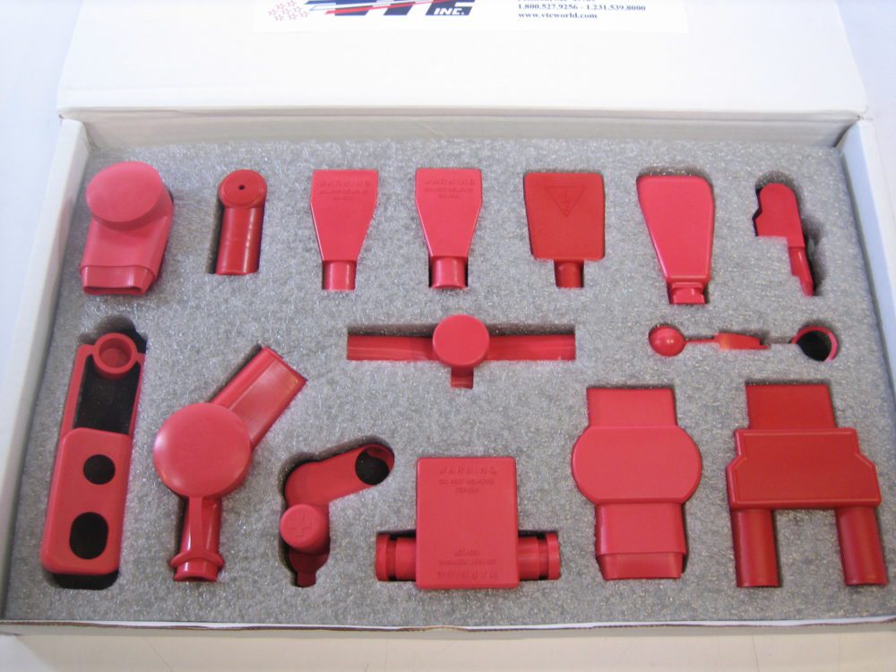 VTE 15 Piece Terminal Insulator Kit Red/Pos - Max Marine Electronics