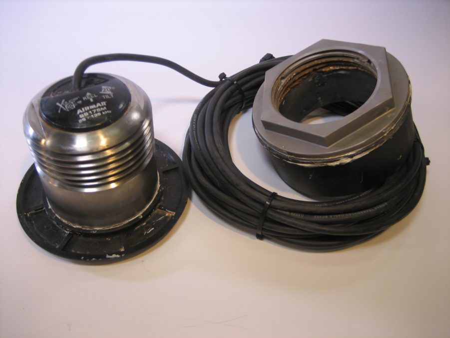 Airmar SS175M-20 Stainless Steel CHIRP Transducer TESTED - Garmin 8 Pin ...