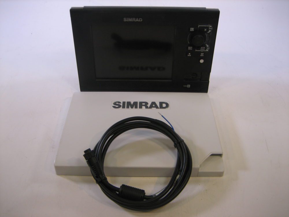 Simrad NSS8 Amer MFD Display+Sun Cover, Power Cable-Tested Working Cond ...