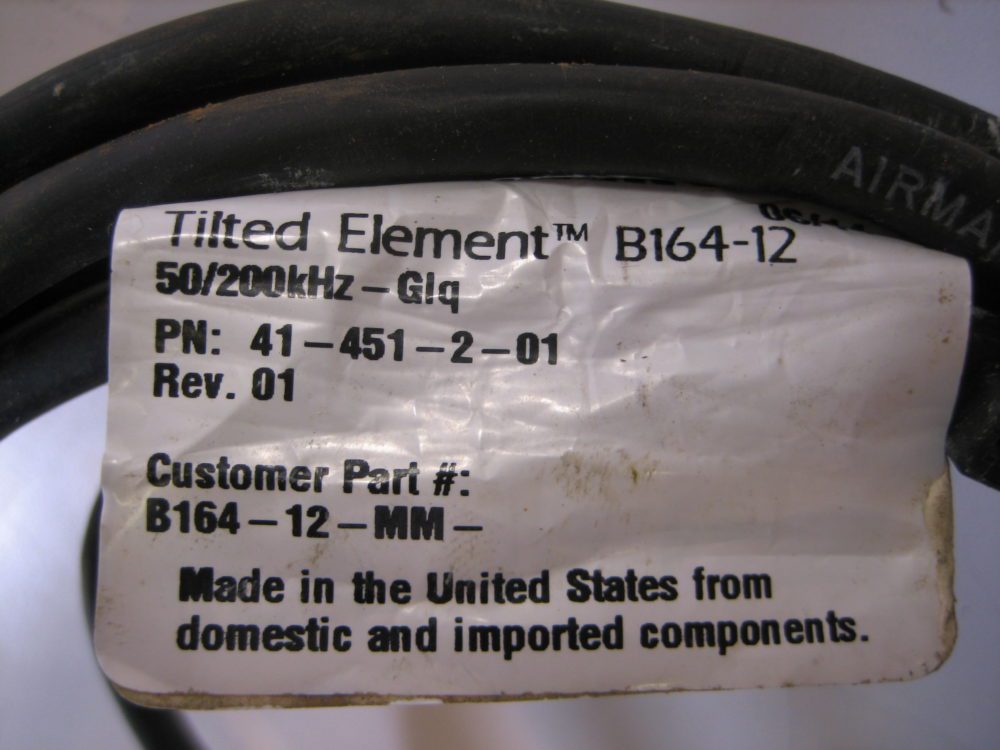 Airmar Garmin B164-12-8G Bronze 8 Pin Blue Transducer TESTED - Fits GSD ...