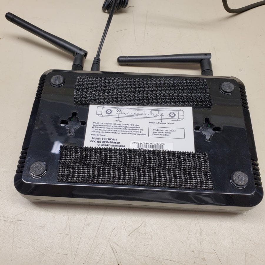 Belkin N300 F9K1004v1 - 300Mbps 4 Port 2.4 GHz Ethernet 802.11b/g/n ...