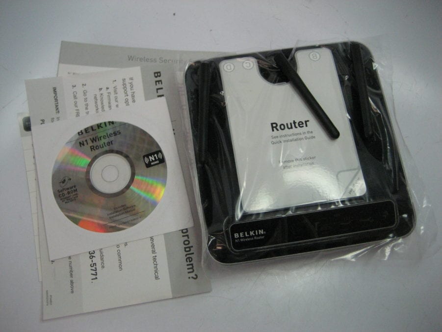 Belkin F5D8231-4 Wireless N1 WiFi Router 4-Port 54Mbps - Max Marine ...