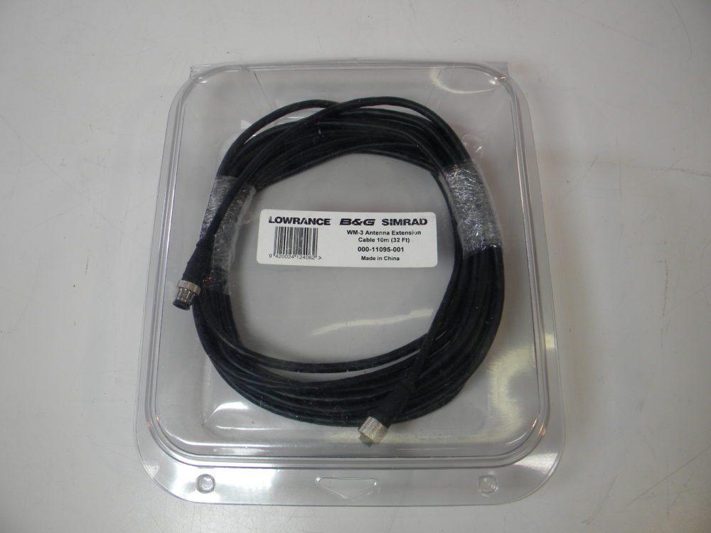Lowrance B&G Simrad WM-3 Antenna Extension Cable 10M 000-11095-001 New ...