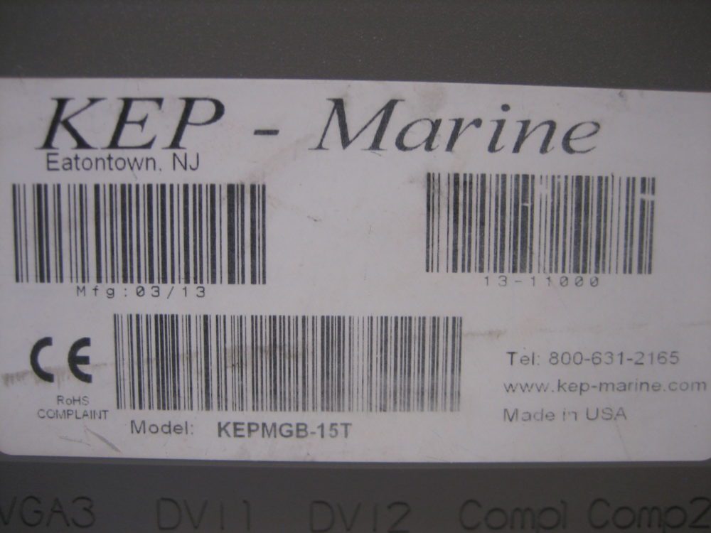 KEP MARINE KEPMGB-15t Glass Bridge Monitor w/ Cables - Max Marine ...