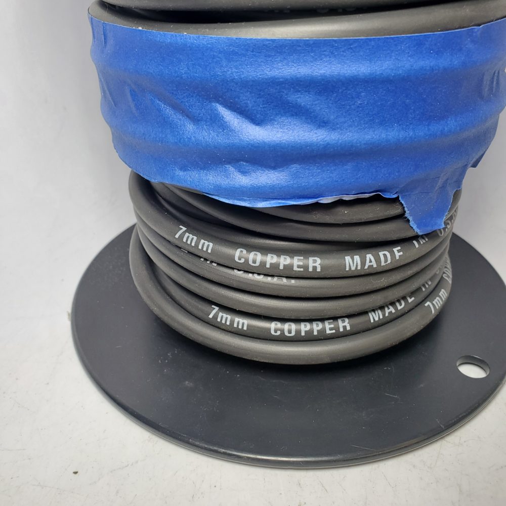 7mm Stranded Copper Core Marine Grade Ignition Wire Spool - Black ...