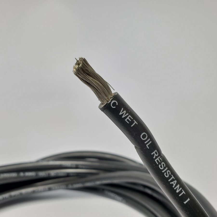 6 AWG Tinned Copper Marine Power Cable Boat Wire Black - 21 Feet *FREE ...