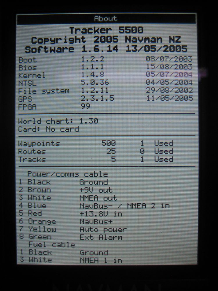 Navman Tracker 5500i Head Unit - NO GPS Fix - PARTS REPAIR - Max Marine ...