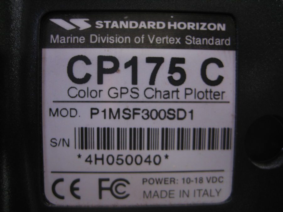 Standard Horizon GPS Chart CP175 C Color GPS Chart Plotter (Parts Unit ...