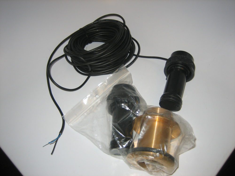 B&G SEN-DEPTH-N 170 kHz Bronze Depth Transducer w/Loose Wire Ends - Max ...