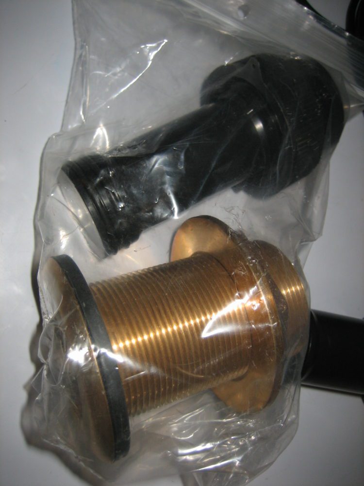 B&G SEN-DEPTH-N 170 kHz Bronze Depth Transducer w/Loose Wire Ends - Max ...