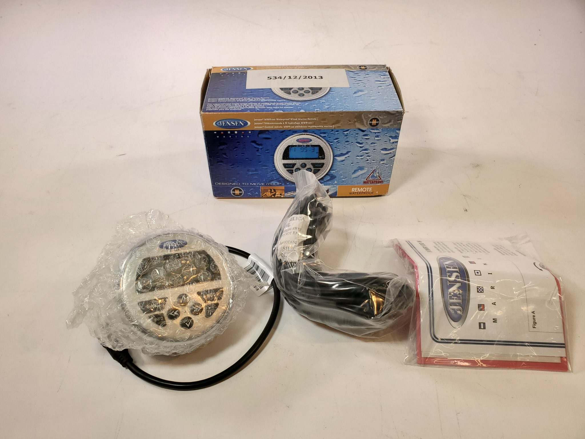 Jensen MWR100 - Waterproof Wired Flush Mount Marine Remote UV Resistant ...