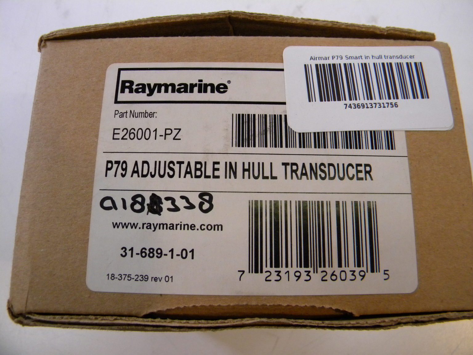 Raymarine/Airmar P79 Smart Adjustable In Hull Transducer E26001-PZ ...
