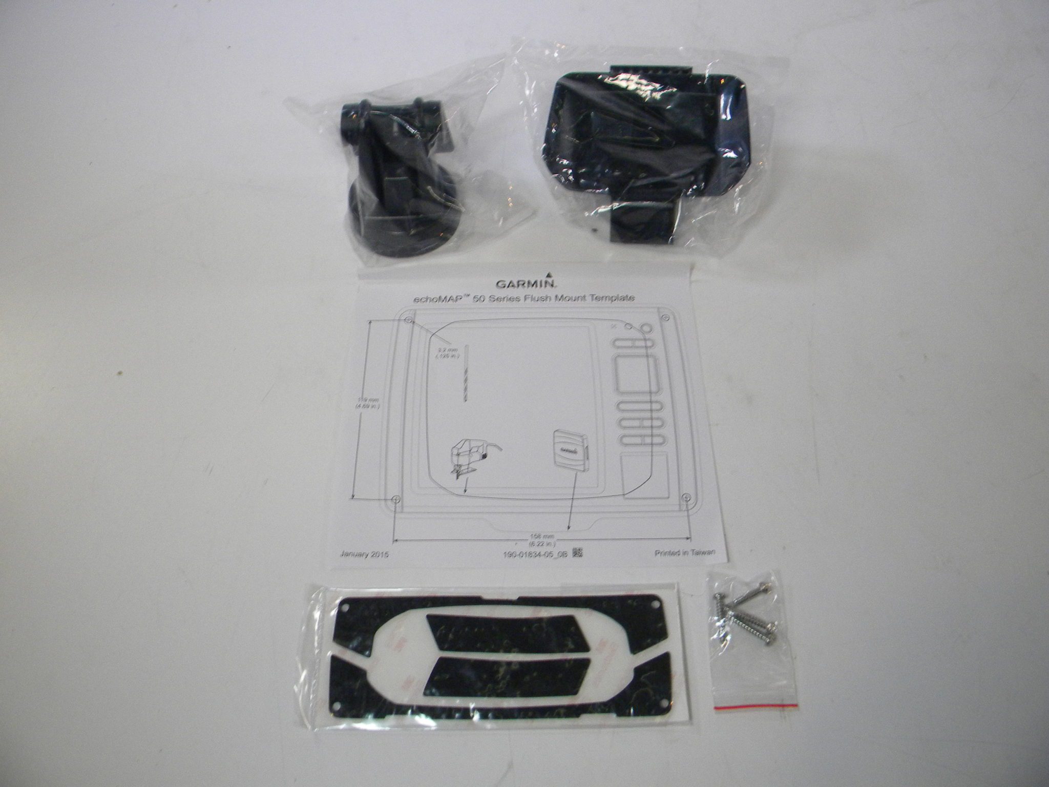 Garmin EchoMap 50 Series Flush Mount Template and Bracket Kit - New ...
