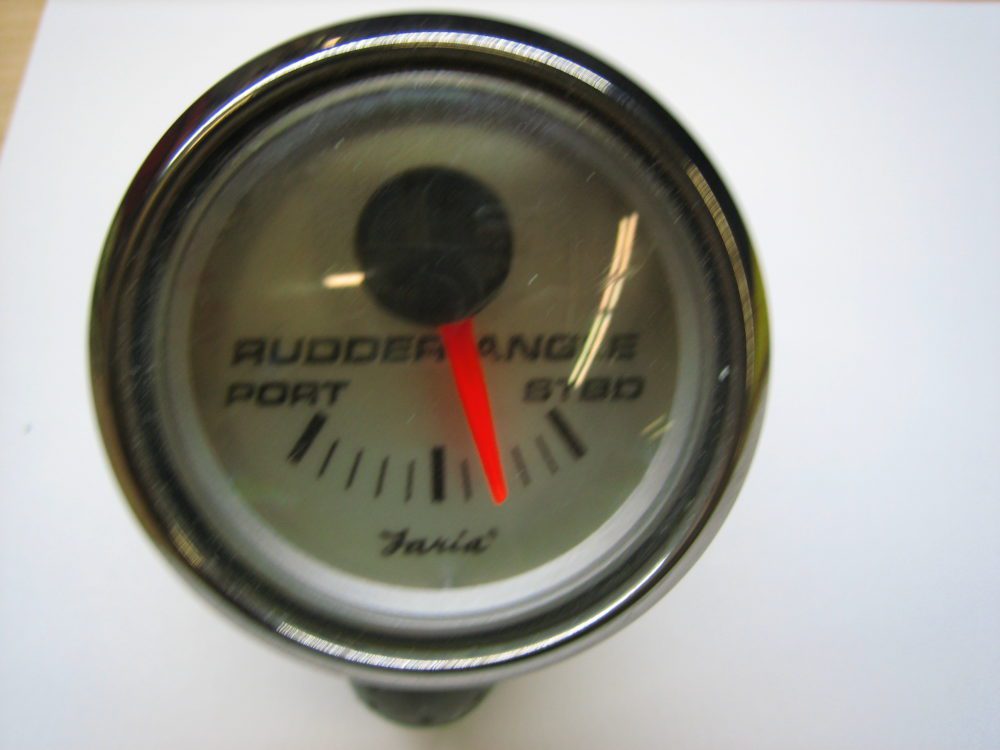 Faria Rudder Angle GP7930A - Chrome Bezel - Free Shipping - Max Marine ...