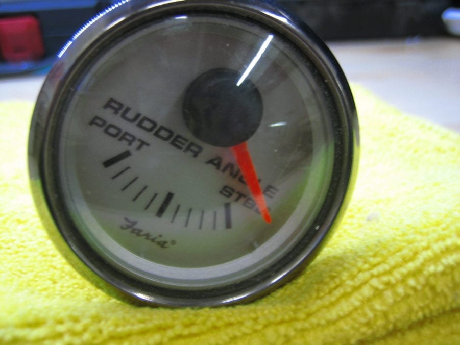 Faria Rudder Angle GP7930A - Chrome Bezel - Free Shipping - Max Marine ...