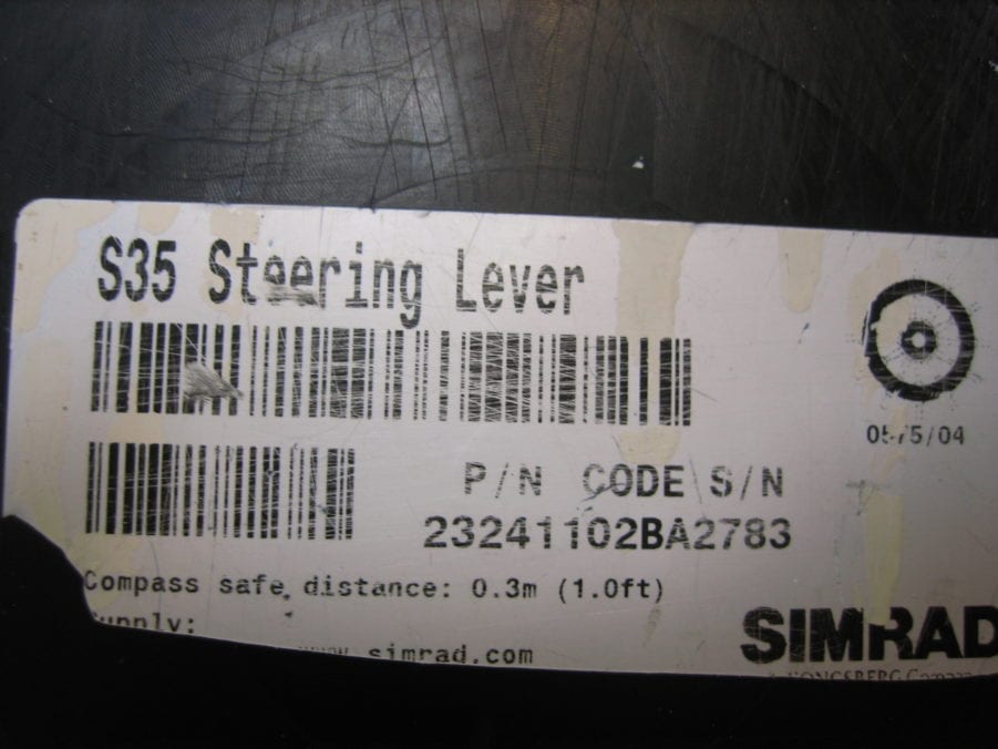Simrad S35 Steering Lever 23241102 Fully Tested - Good Condition - Max ...