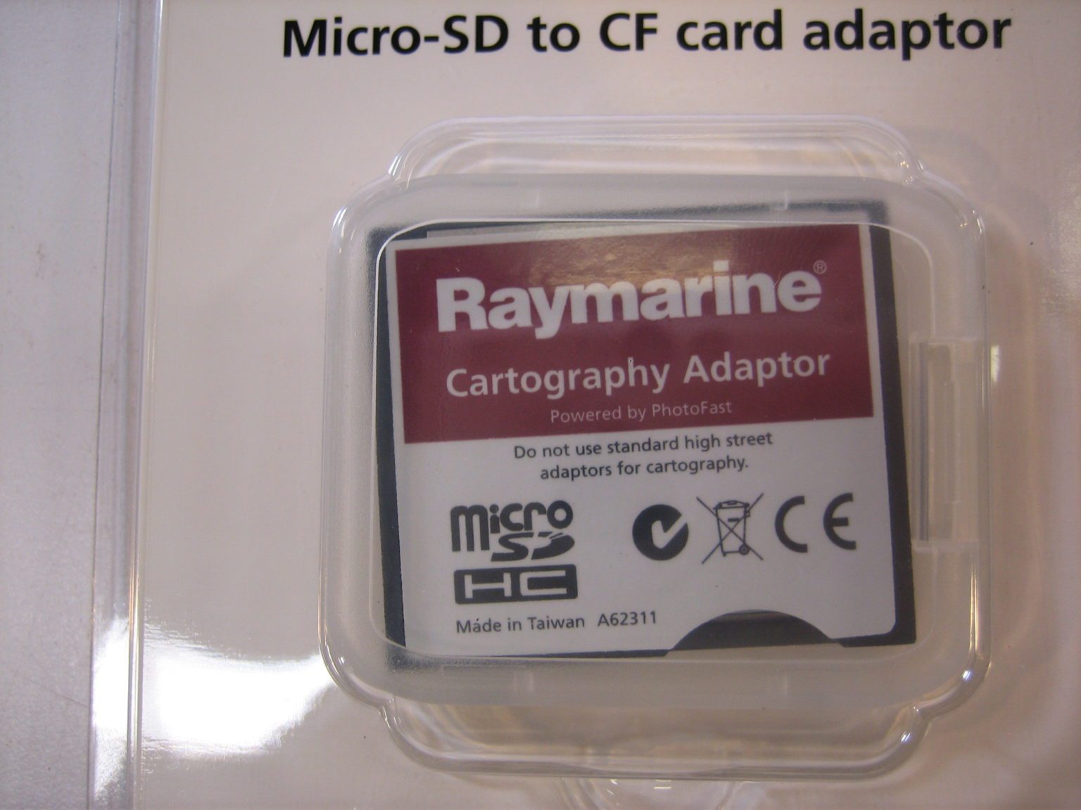 Raymarine A62311 Raymarine MicroSD to CF Cartography Chart Card Adapter ...