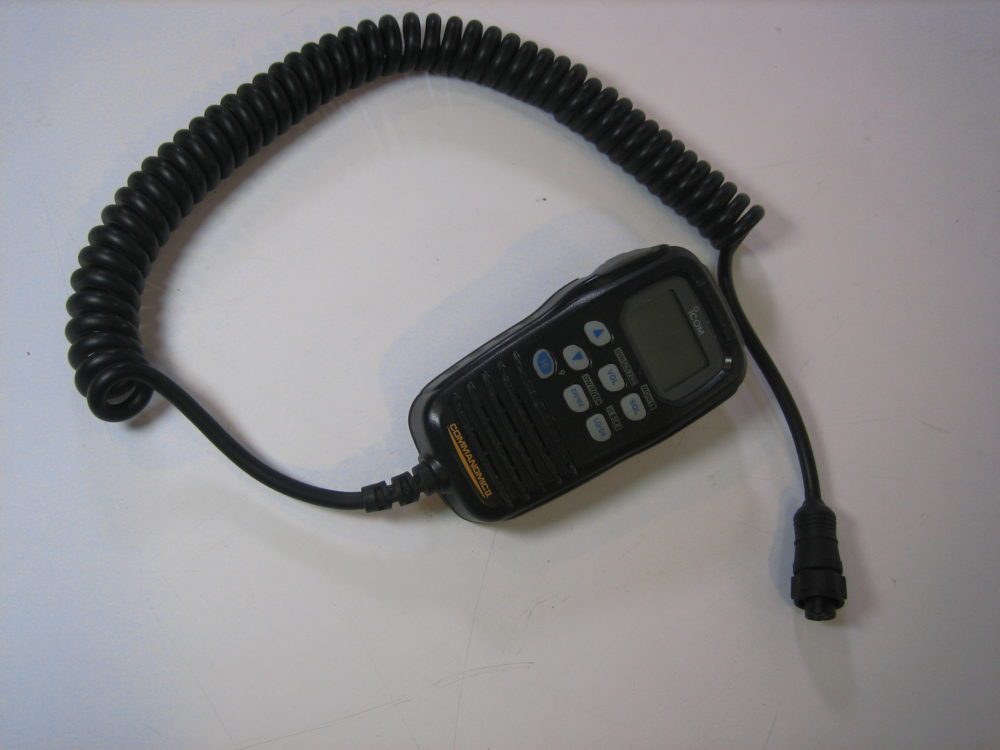 ICOM HM-157B Command Mic II f/ IC-M502 602/402/422 - TESTED/GOOD - Max ...