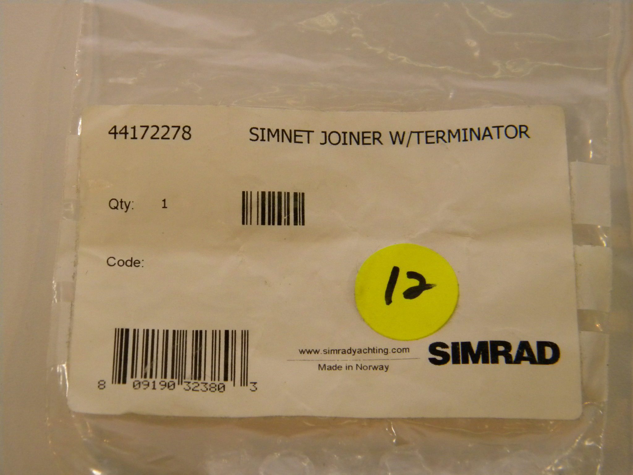 Simrad Simnet Joiner with Terminator 44172278 - Max Marine Electronics