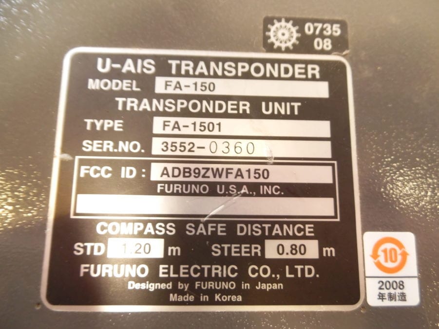 Furuno - FA-150 Class A IMO Approved FA1501 FA1502 GPA-017 - Fully ...