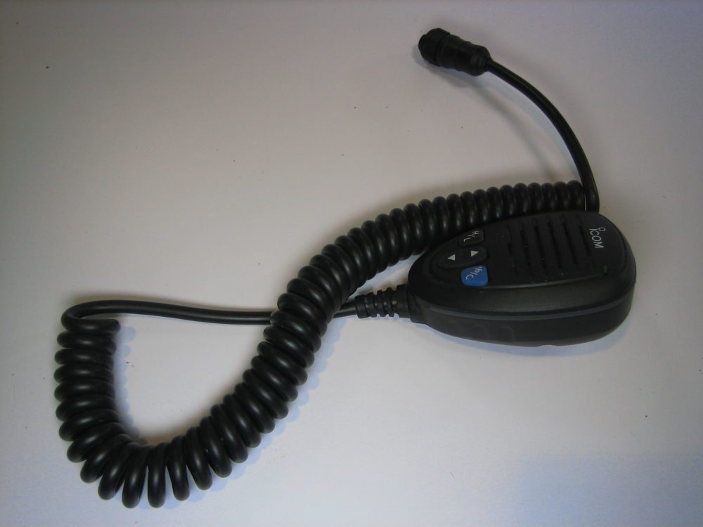 ICOM HM-205RB Microphone Mic for ICOM M506 Rear Connector- Great Cond ...