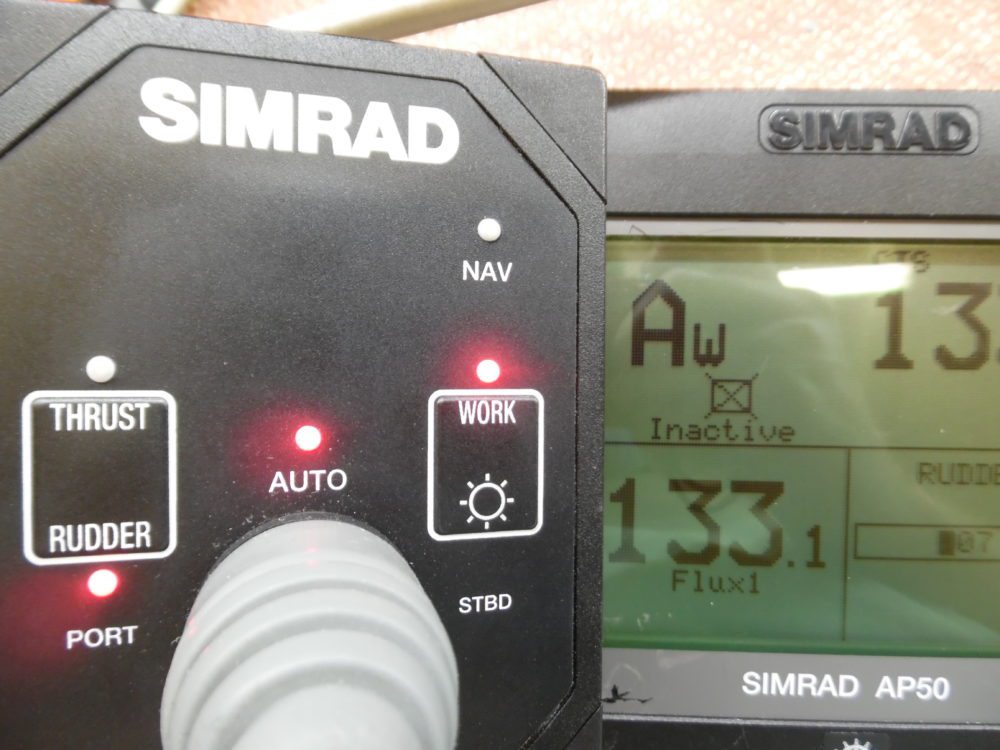 Simrad QS50 Quick Stick Non Follow Up Steering Lever 22089494 Good Cond ...
