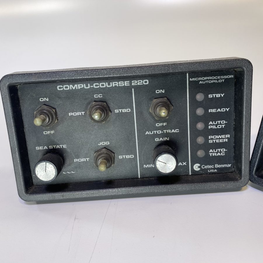 Cetec Benmar Compu Course 220 LOT OF 2 CONTROL HEADS for Autopilot AS ...