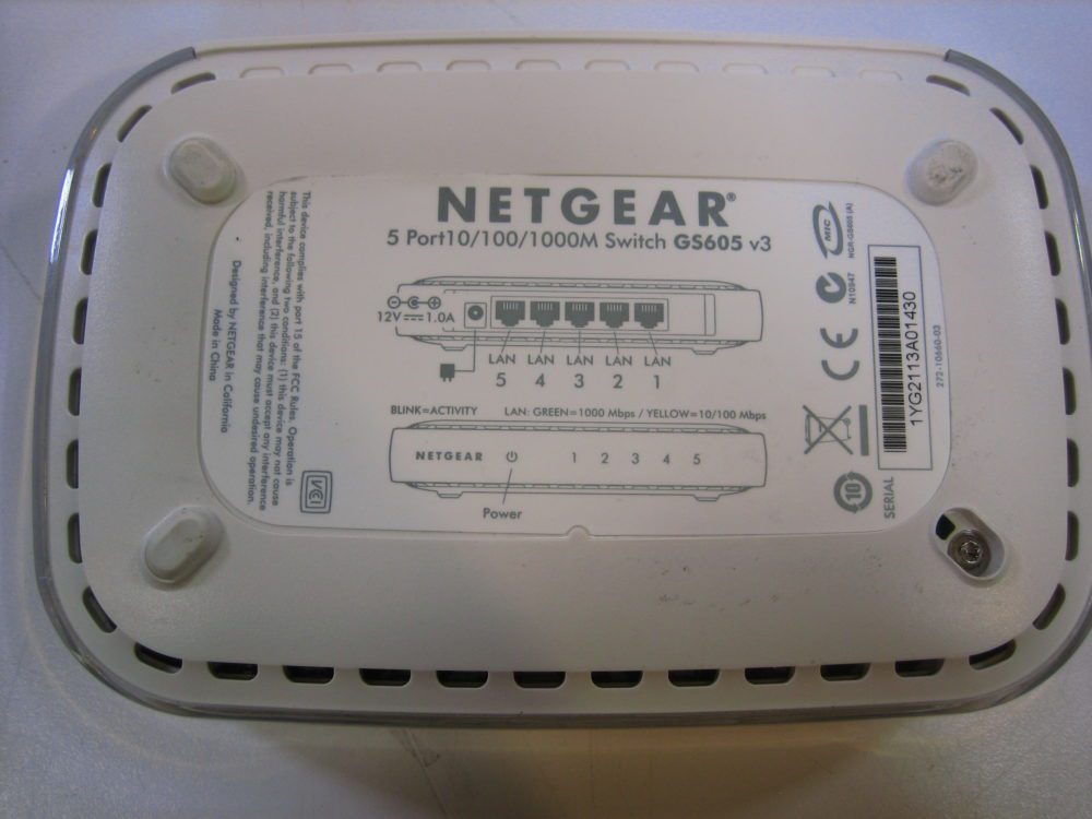 Netgear - GS506 V3 - 5 Port 10/100/1000M Switch - Tested/Working - Max ...