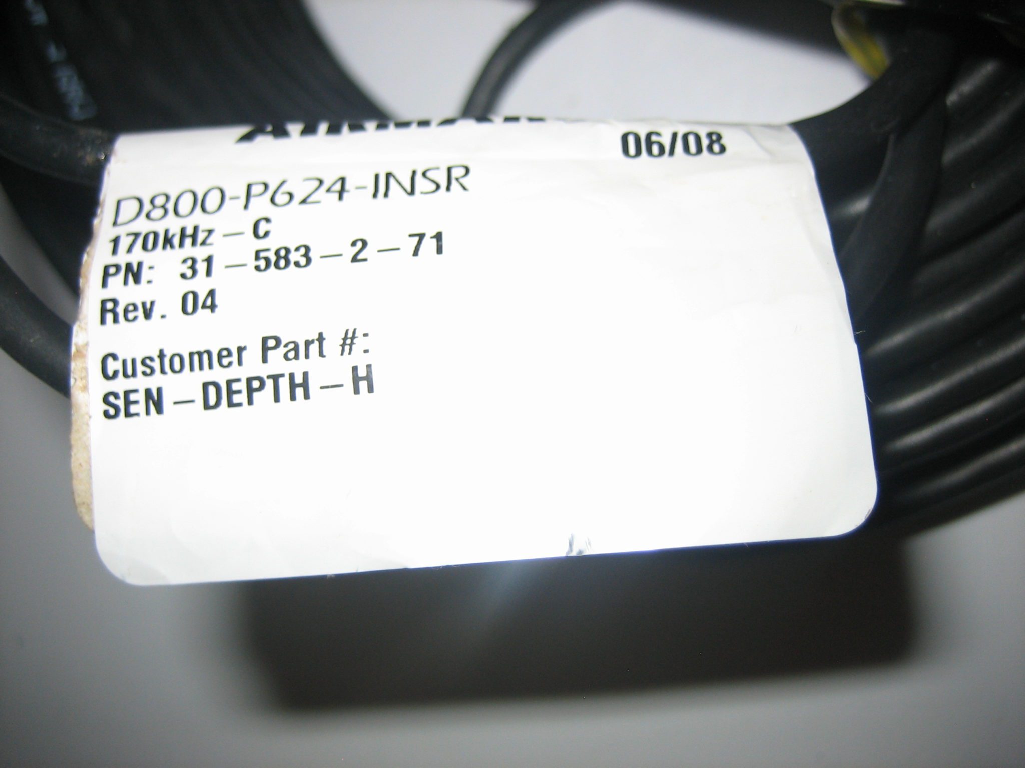 B&G SEN-DEPTH-H *NEW* Bronze 170khz Thru-Hull Depth Transducer f/ Hydra ...