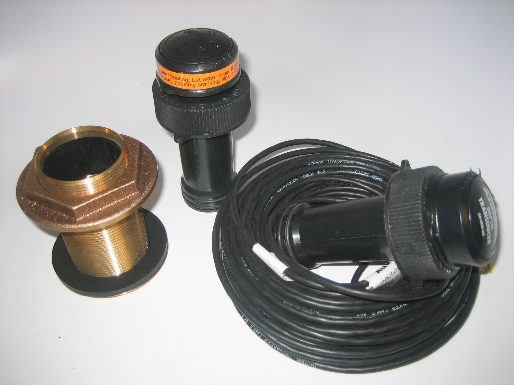 B&G SEN-DEPTH-H *NEW* Bronze 170khz Thru-Hull Depth Transducer f/ Hydra ...