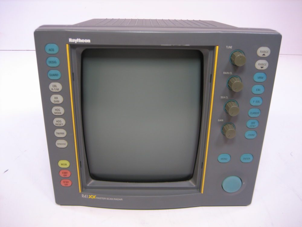 Raytheon R41xx Raster Scan CRT DISPLAY ONLY - M92548 - f/ M92542 Radar ...