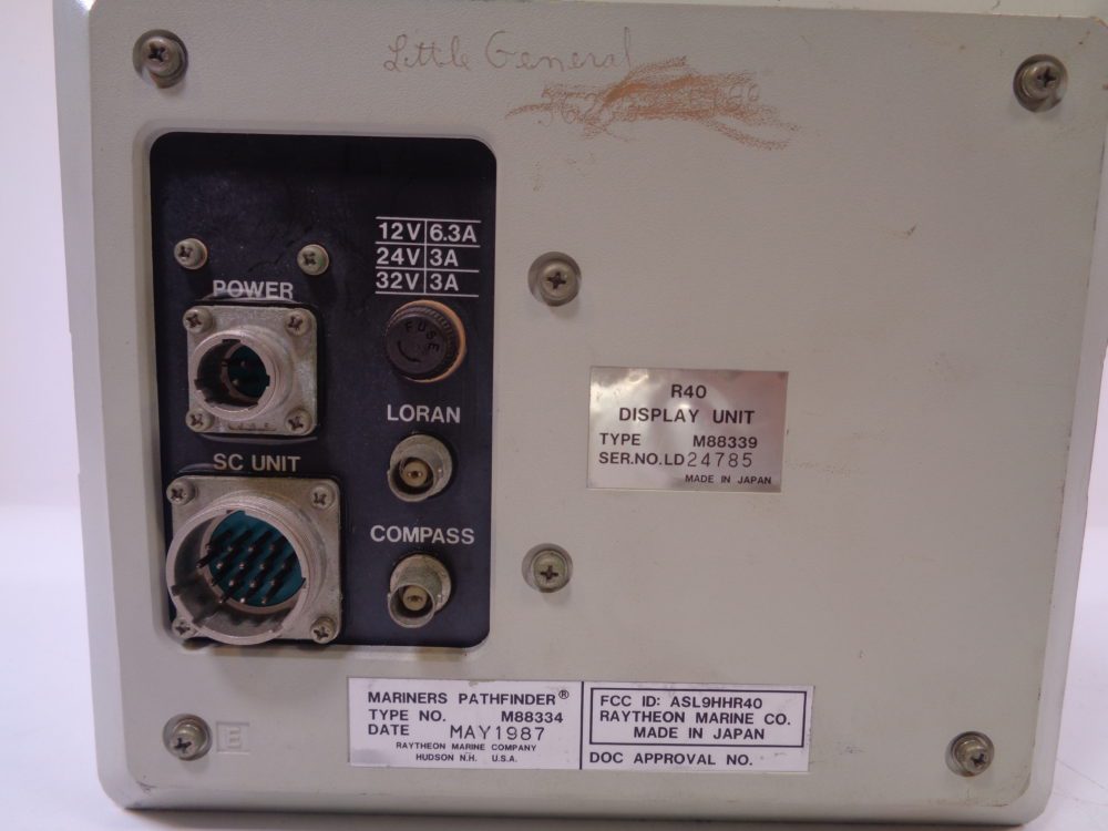 Raytheon R40 / M88339 Raster Scan CRT 10" DISPLAY f/ M88340 RADAR - Max ...